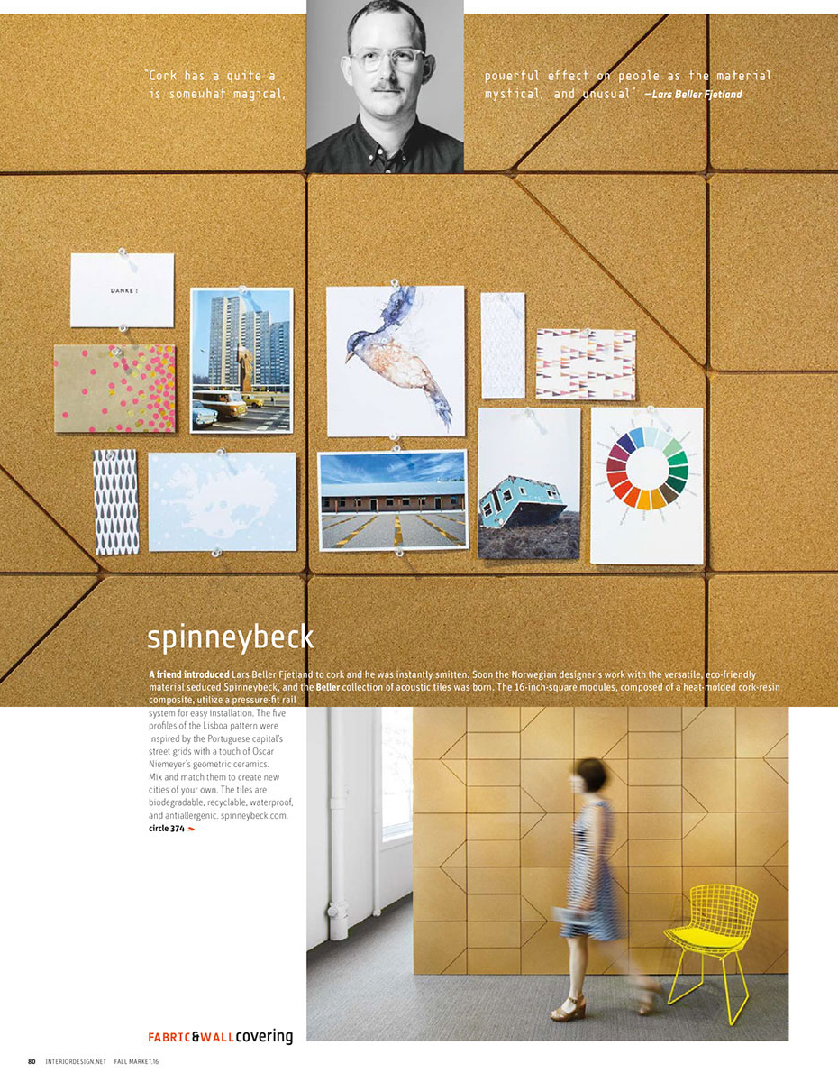 Interior Design Fall Market Tabloid, Oct 2016 - Spinneybeck